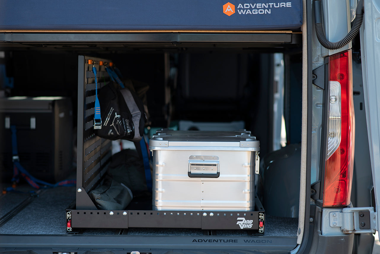 Camper Van Under Bed Storage - Radio Vans Wave Tray